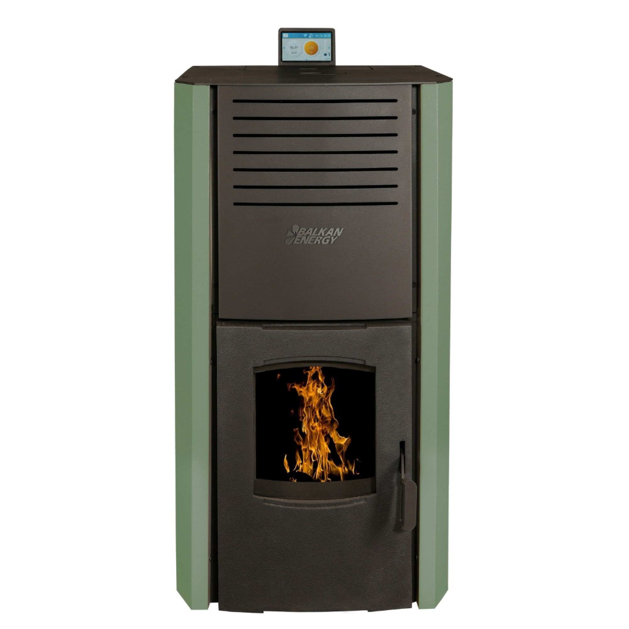 ᐉ Peć na pelete za centralno grijanje Balkan Energy Sofia Zelena, 25 kW – Vrhunske cijene ...